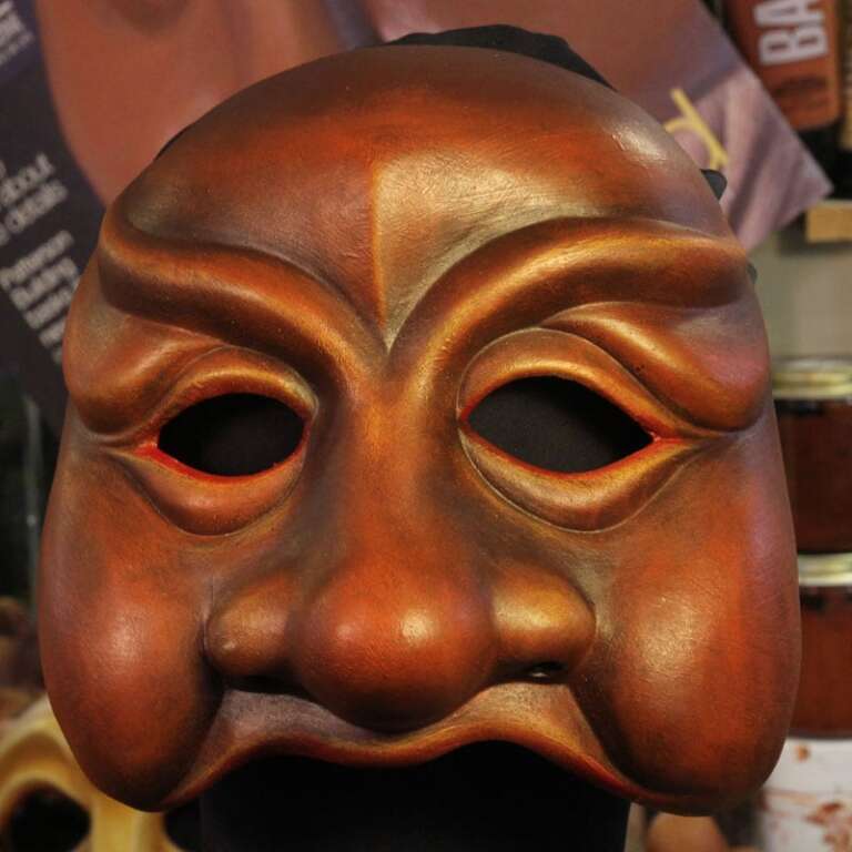 Arlecchino Mangione for commedia dell'arte by Theater-Masks.com