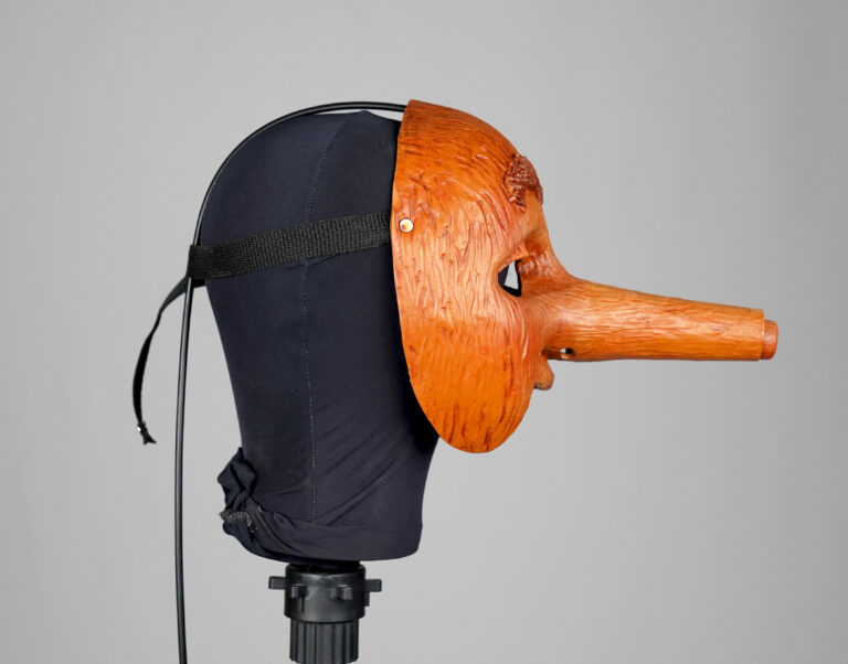 Pinocchio Mask with Growing Nose - Theater-Masks.com